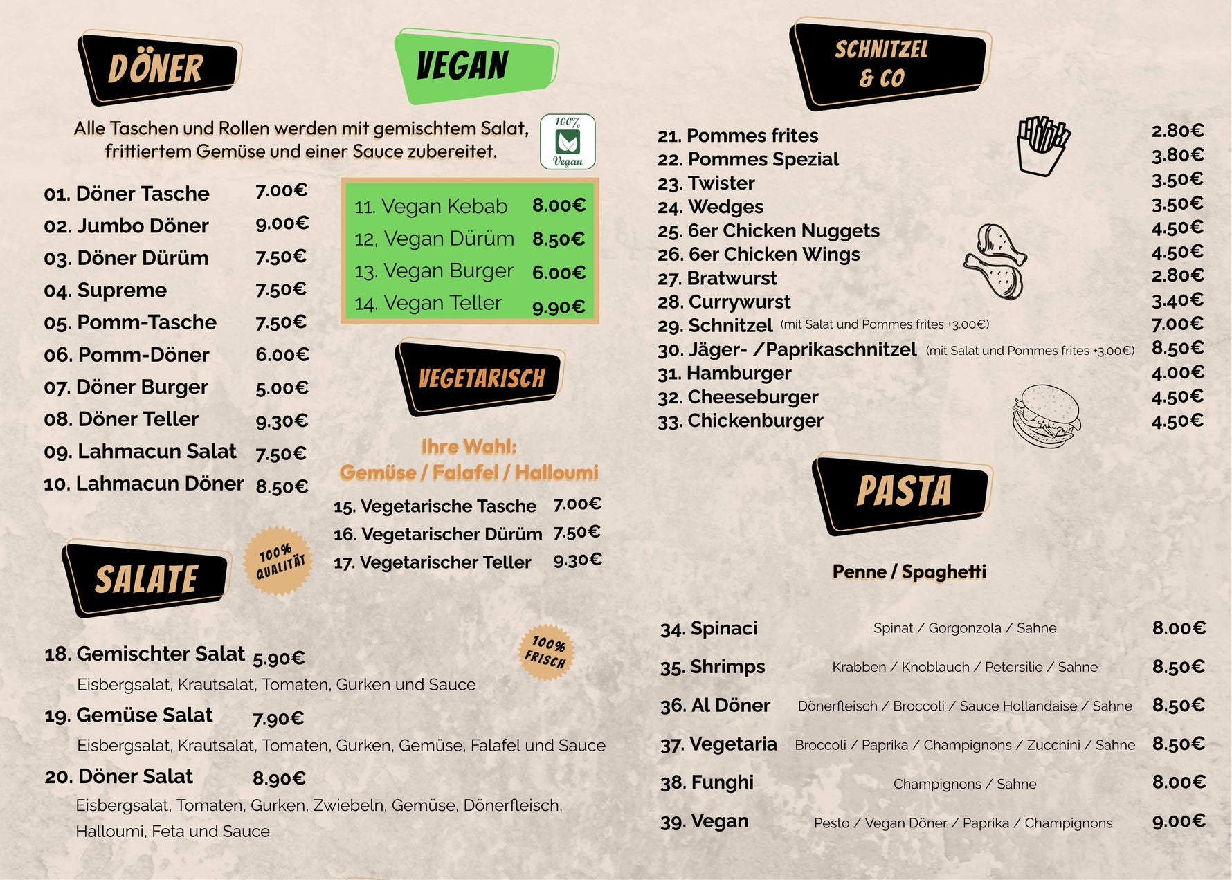 Speisekarte – Kebab-Bros-Coesfeld